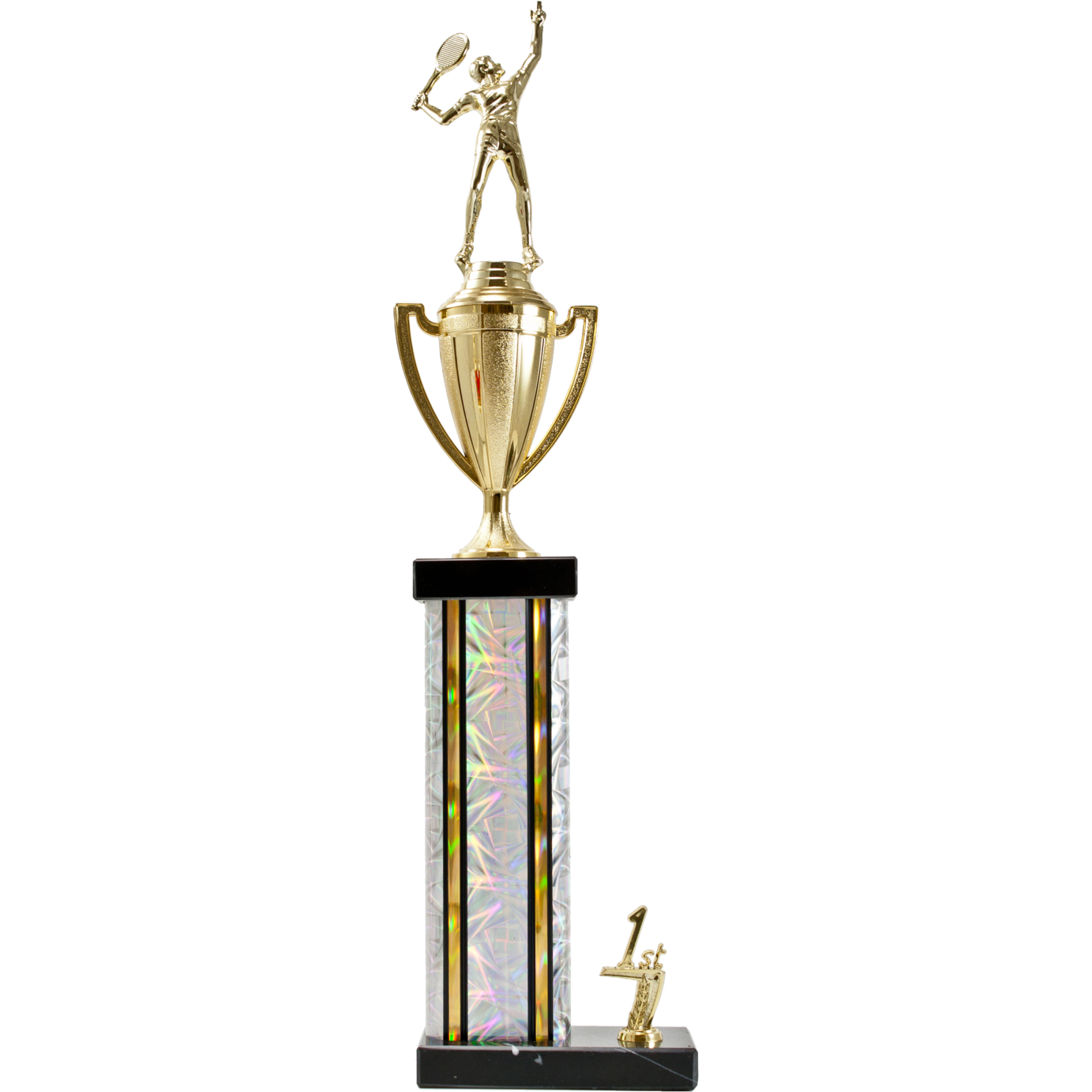 Rectangle Column Trophy With Cup