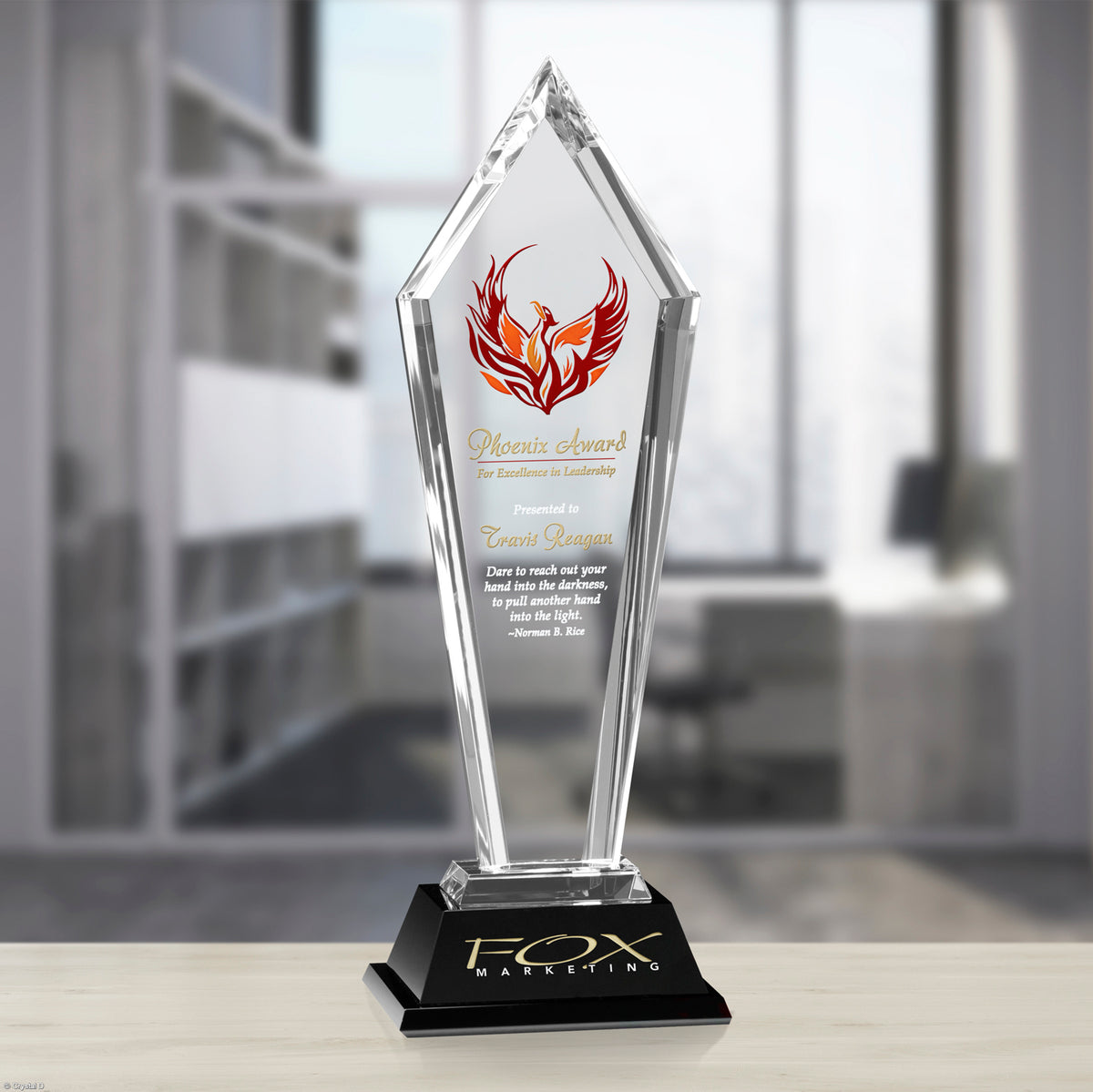 Signature Peak Crystal Award | Plaques | Acrylic Awards | Trophies ...